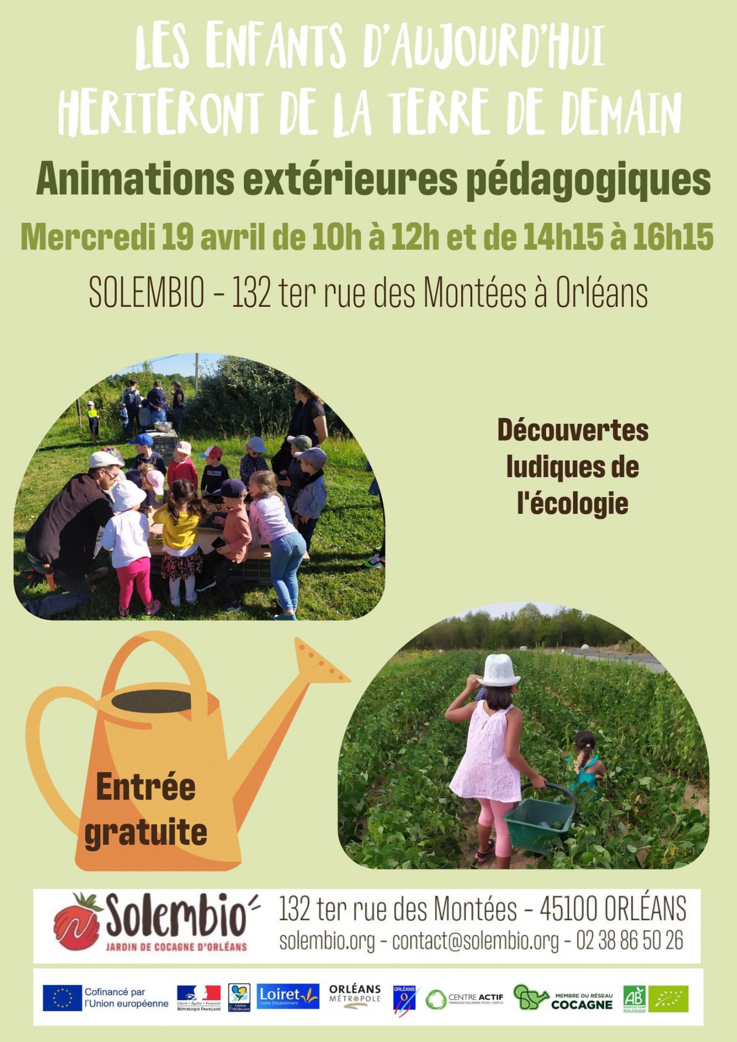 Animations printanières pour les enfants - Solembio Jardin de Cocagne d ...